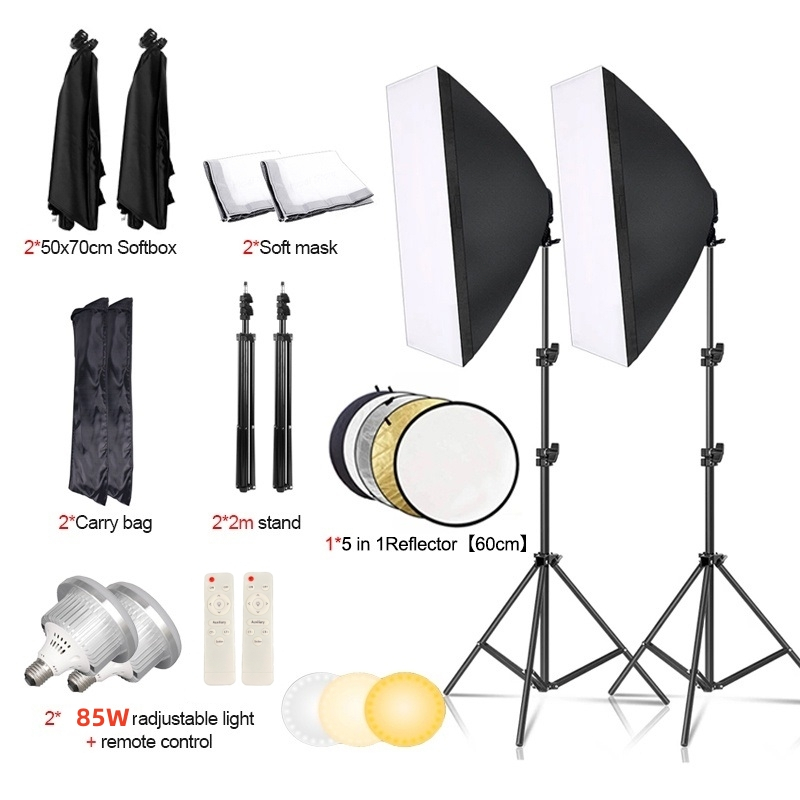 Jual Photography Softbox Lighting Kit Softbox Kit 50x70CM Soft Box ...