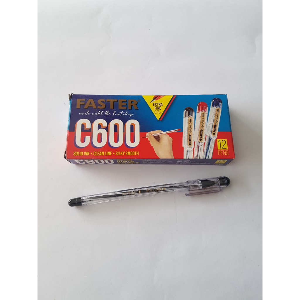 Jual Pulpen Faster C6000 1pak 12pcs | Shopee Indonesia