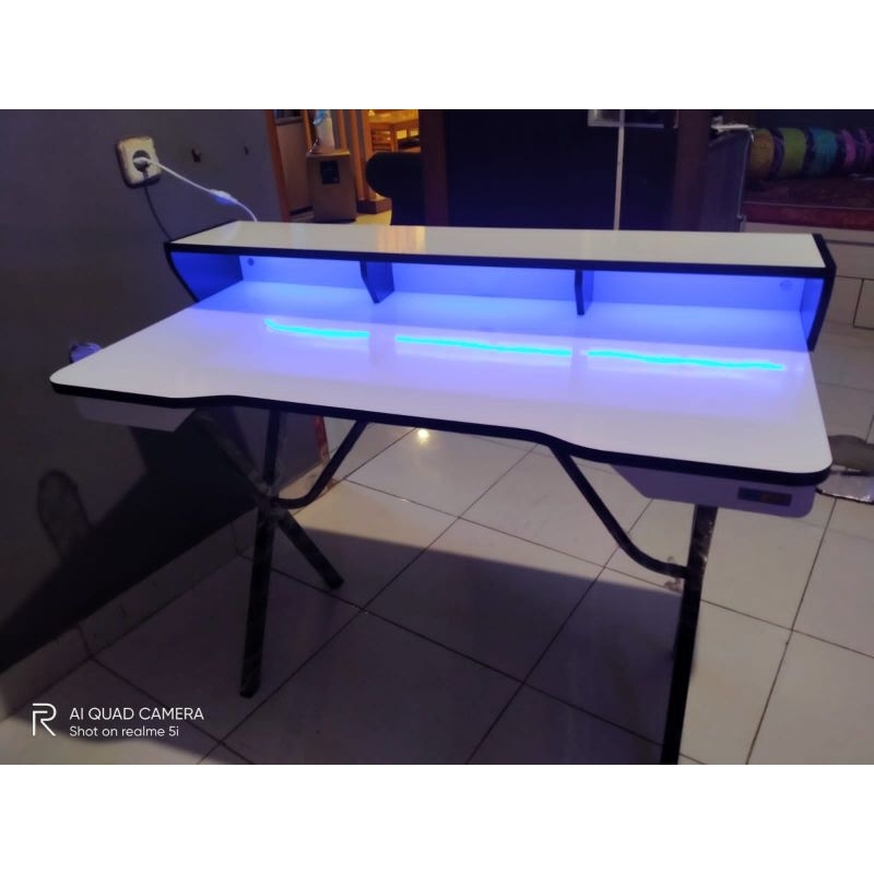 Jual Meja gaming Meja game Meja minimalis kaki besi | Shopee Indonesia