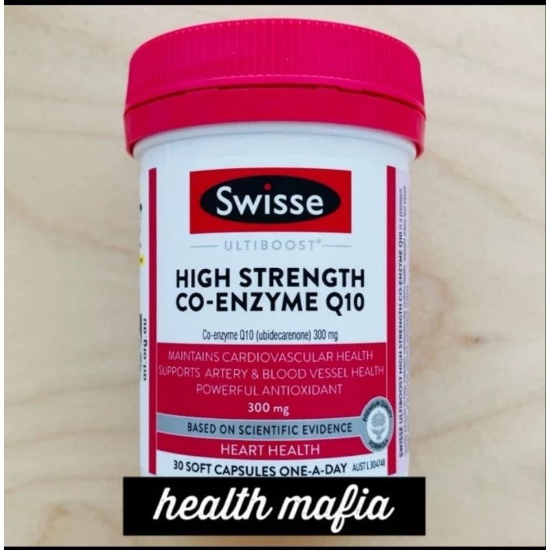 Jual Swisse High Strength Co-enzyme Q10 300mg 30 Capsules | Shopee Indonesia