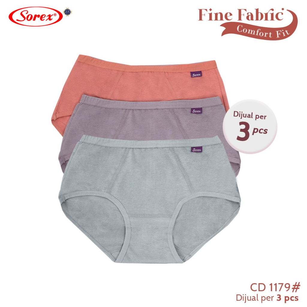 Jual Sorex Paket Hemat 3 Pcs CD Basic Midi Katun Mix Warna Random CD ...