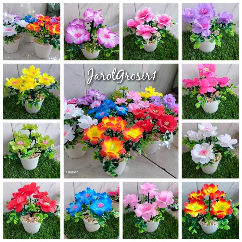 Jual BUNGA ARTIFICIAL IMPORT VAS PLASTIK//BUNGA HAWAI//SOUVENIR UNIK ...