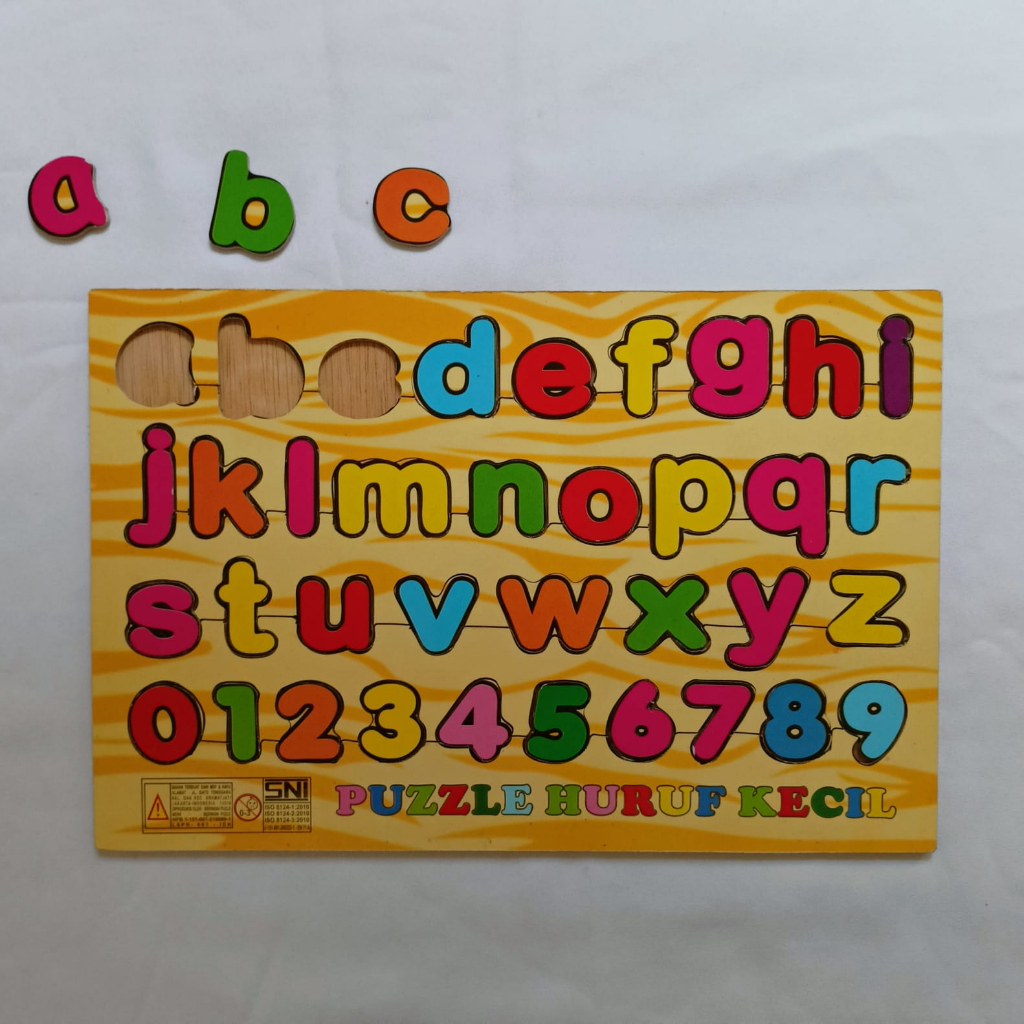 Jual Puzzle Kayu Part 1 SNI BR Alphabet Huruf Angka Hijaiyah Binatang ...