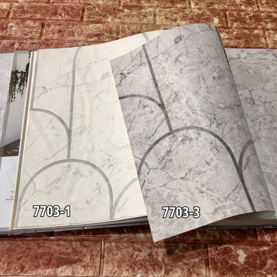 Jual WALLPAPER DINDING MOTIF GRANIT LIST ABU MODERN MNG1 | Shopee Indonesia