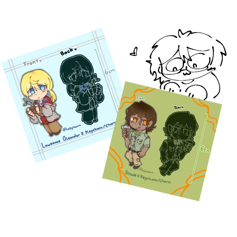 Jual Boyfriend To Death Merch || Keychain || Lawrence Oleander, and ...