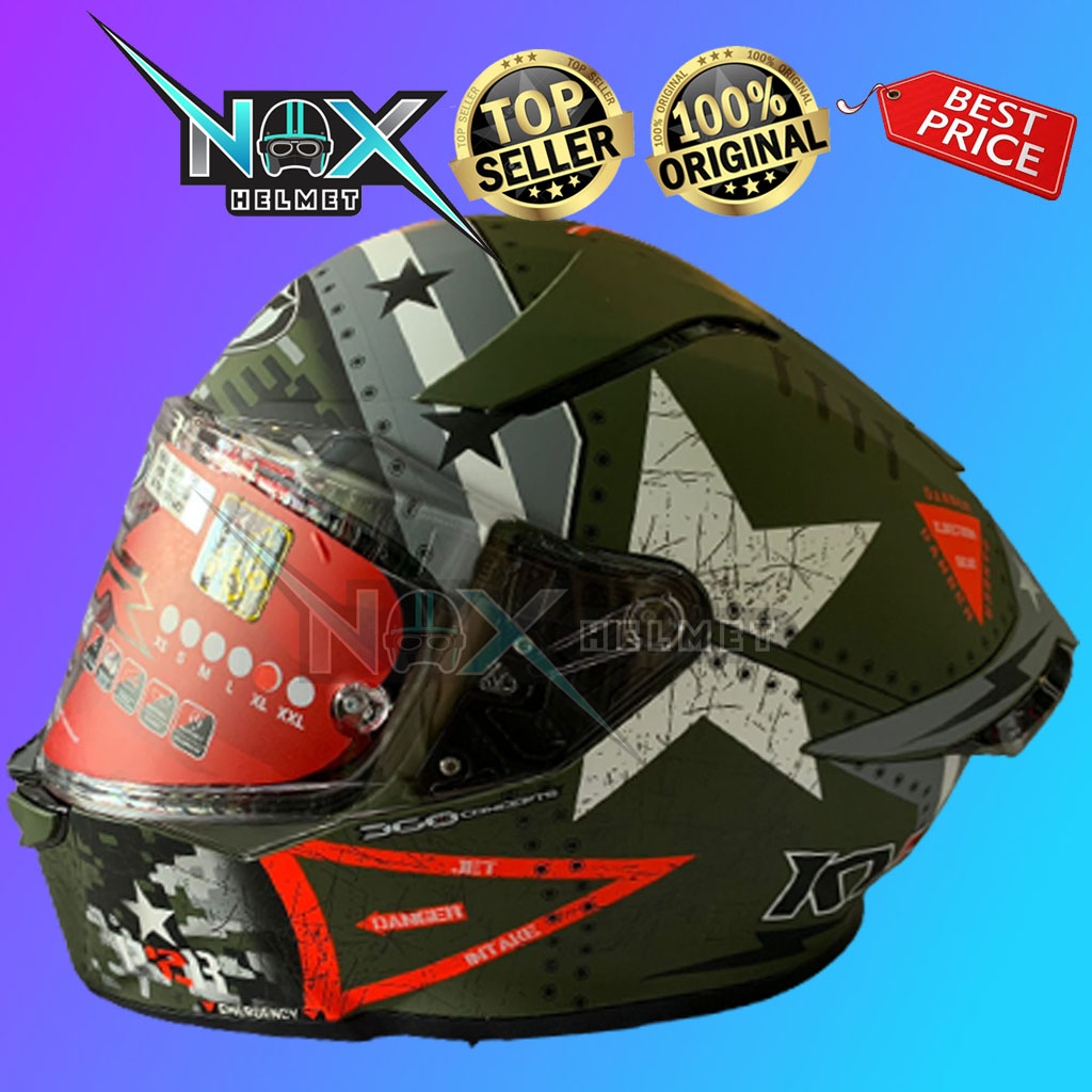 Jual Helm KYT R2R Pro Assault Fullface | Shopee Indonesia
