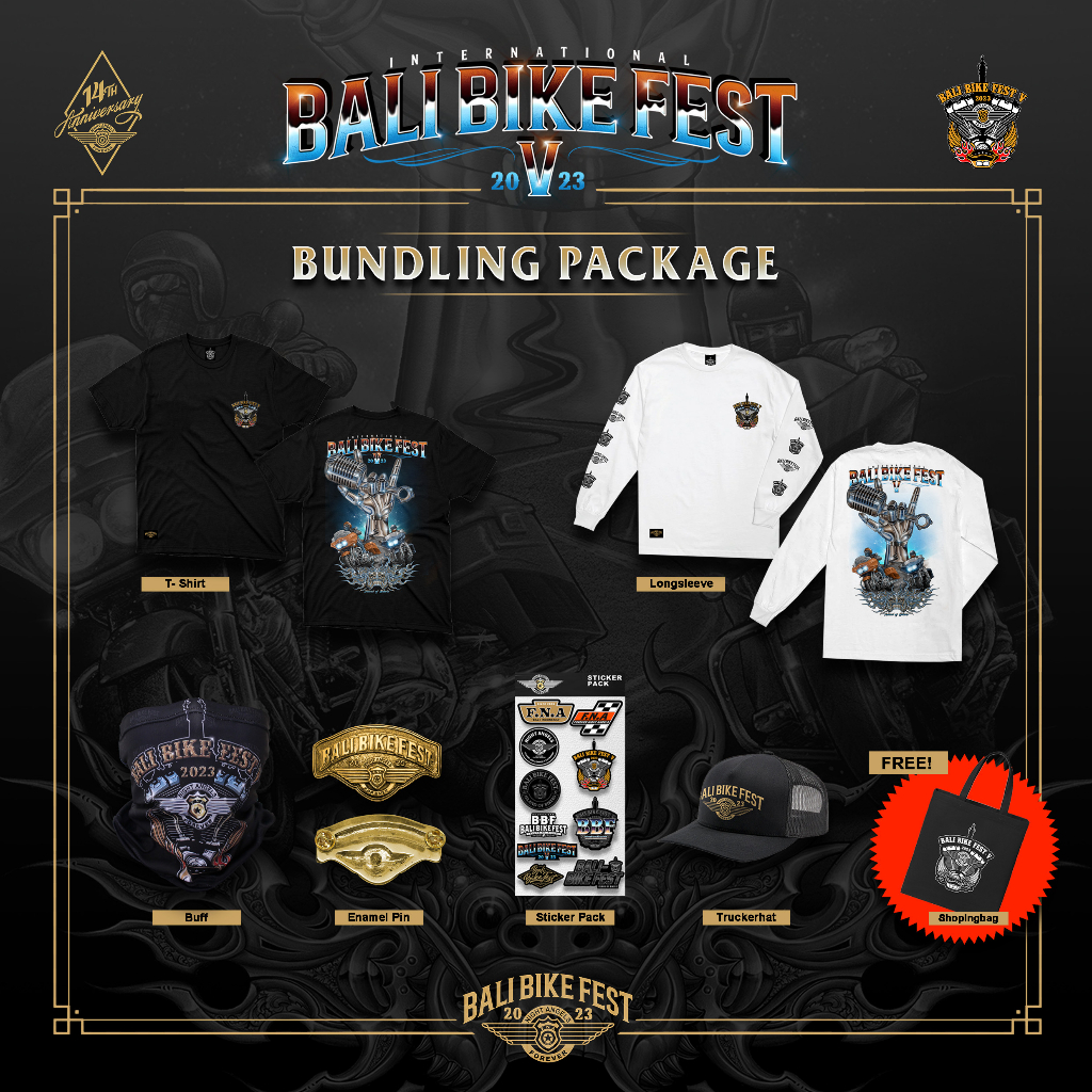 Jual BALI BIKE FESTIVAL 2023 - BUNDLING PACKAGE MERCH. | Shopee Indonesia