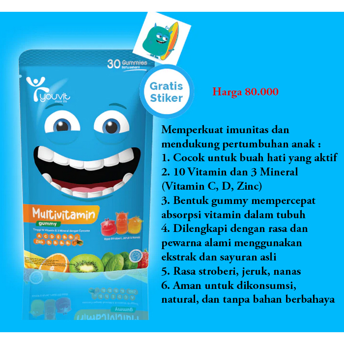 Jual Youvit Multivitamin Penguat Nafsu makan anak | Shopee Indonesia