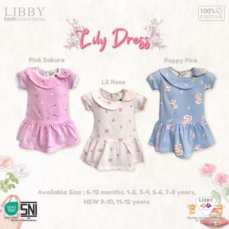 Jual LIBBY - EMILY DRESS & LILY Dress anak perempuan 1-8 TAHUN/ dress libby terbaru / DRESS ANAK ...