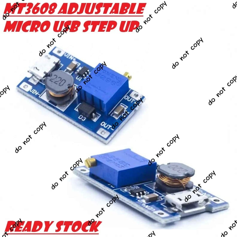 Jual MT3608 Micro USB Step Up Adjustable DC to DC Module Micro USB MT 3608 | Shopee Indonesia