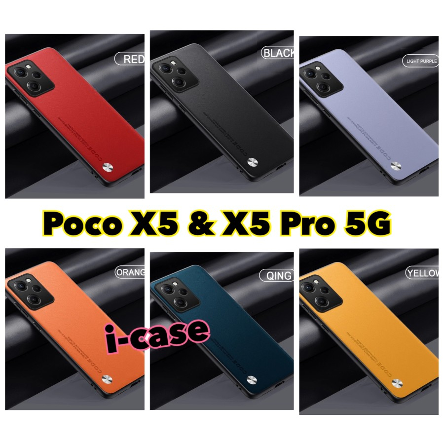 Jual Poco X5 Pro / X5 5G Soft Case Leather CODE casing Cover Xiaomi ...