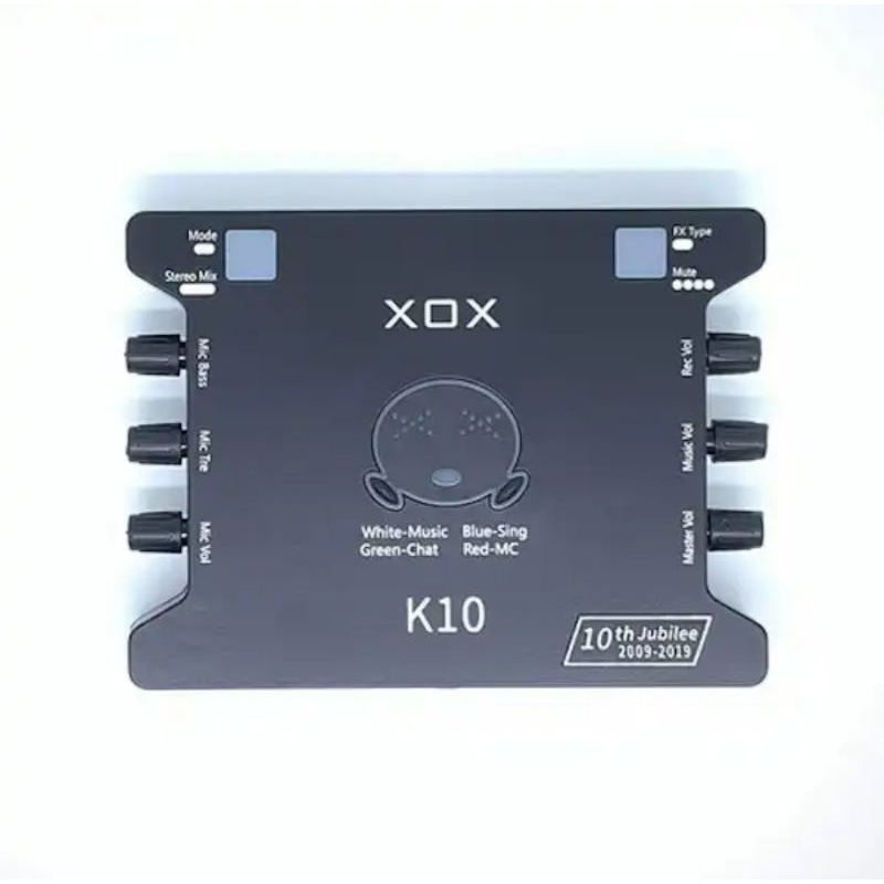 Jual XOX K10 Audio USB External Soundcard Live Boardcast Microphone ...