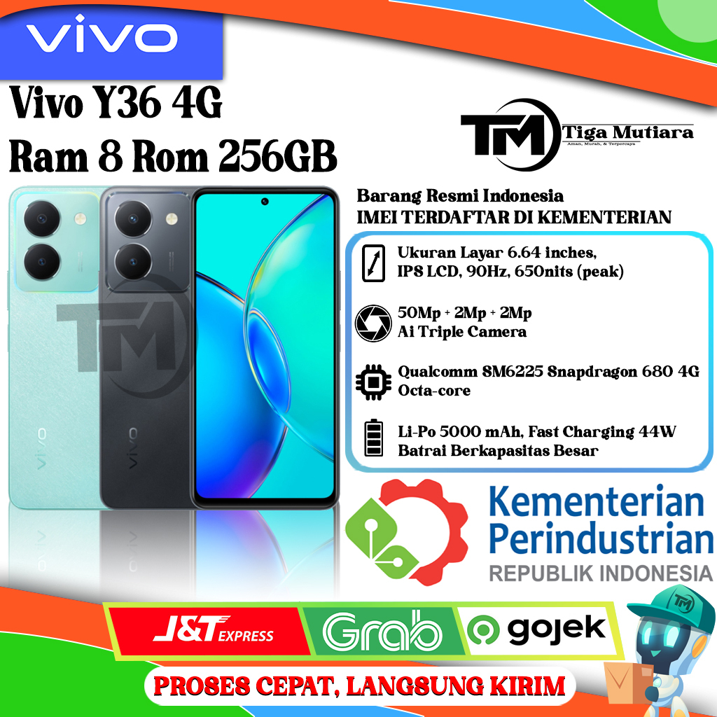 Jual Vivo Y36 4G | 5G Ram 8 Rom 256GB | Shopee Indonesia