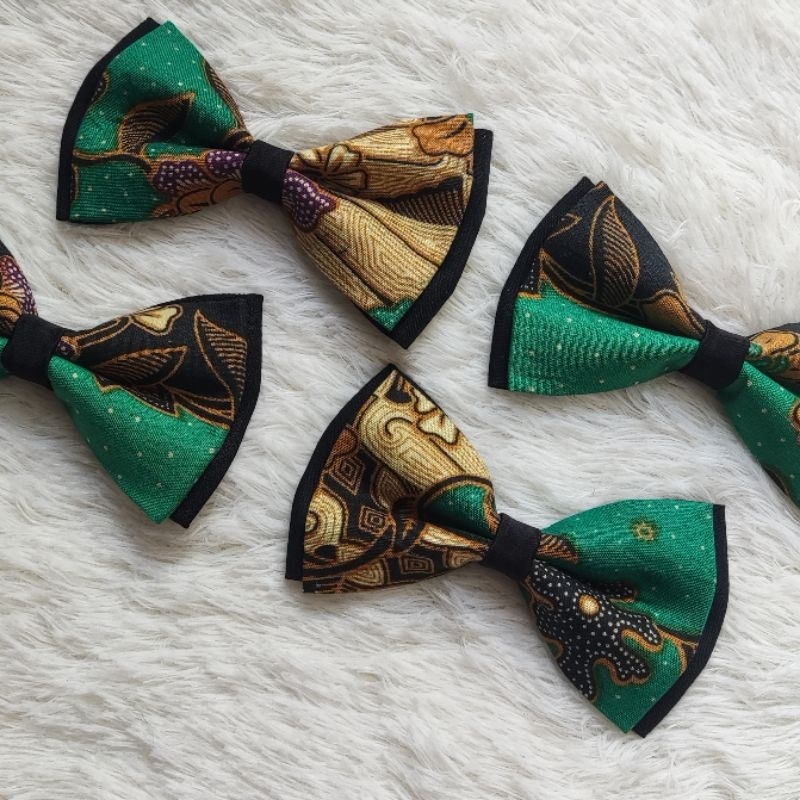 Jual Dasi kupu batik hijau - kota malang -limited edition | Shopee ...
