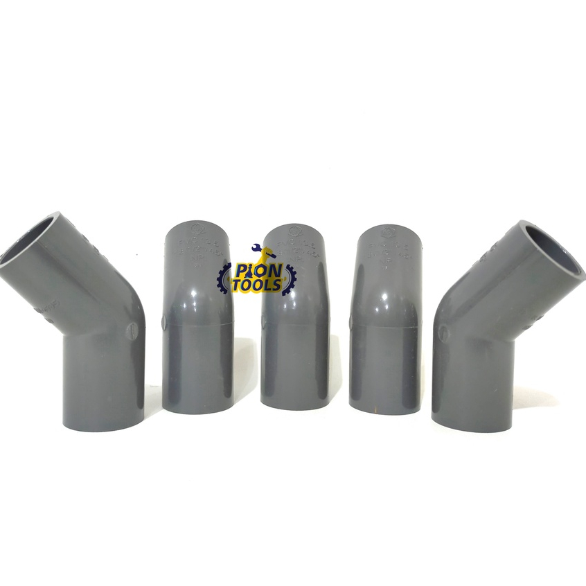 Jual SCG KNIE 45 derajat 1/2" AW Elbow PVC knee PVC Keni fitting 1/2 ...