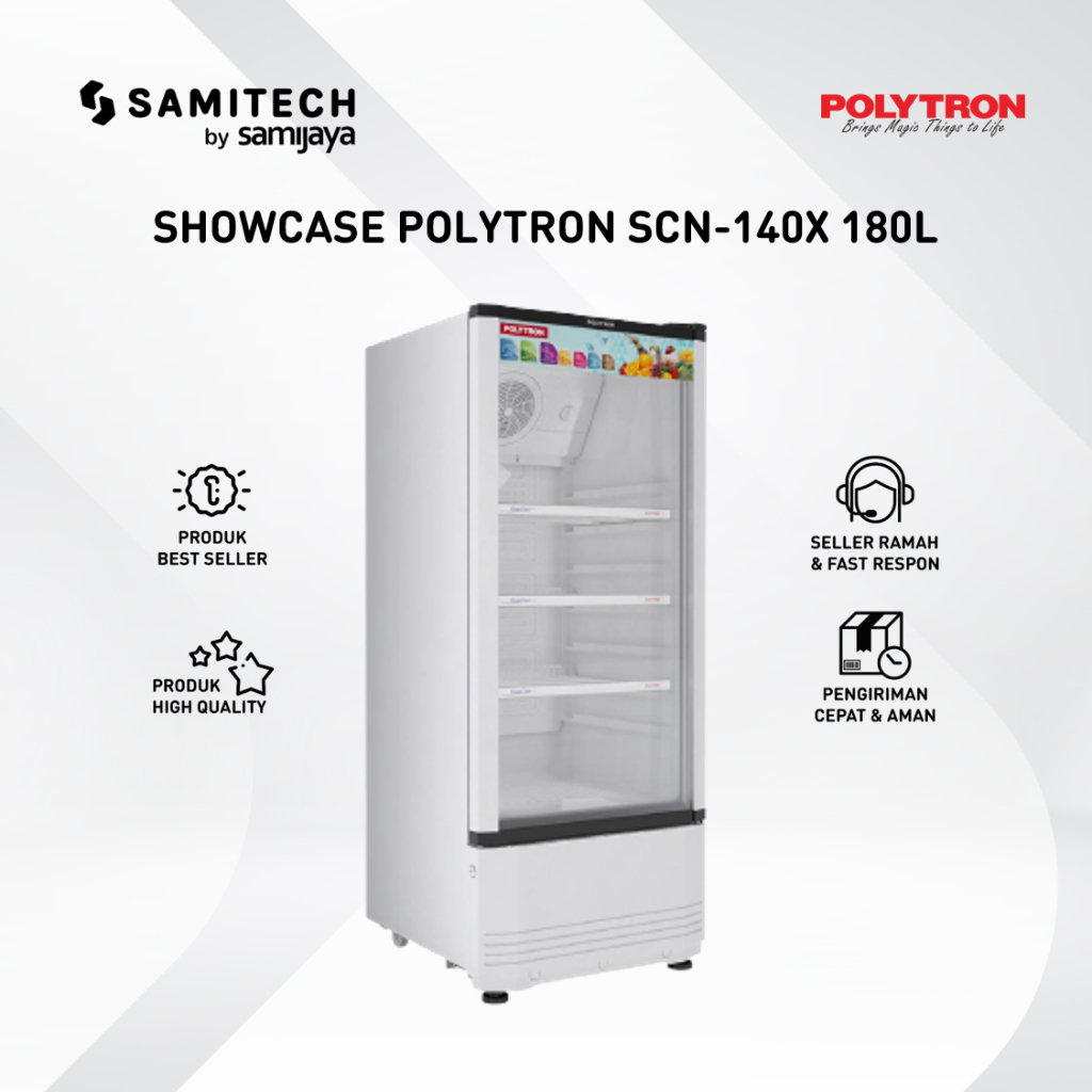 Jual SHOWCASE POLYTRON SCN-140X / SCN 140X KAPASITAS 140LITER ...