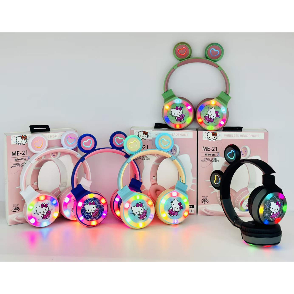 Jual Headphone Telinga Hello with Mic Werelles Bluethoot | Shopee Indonesia