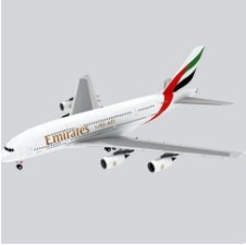 Jual Baru Miniatur Papercraft Pesawat Airbus A380 Emirates DIY | Shopee ...
