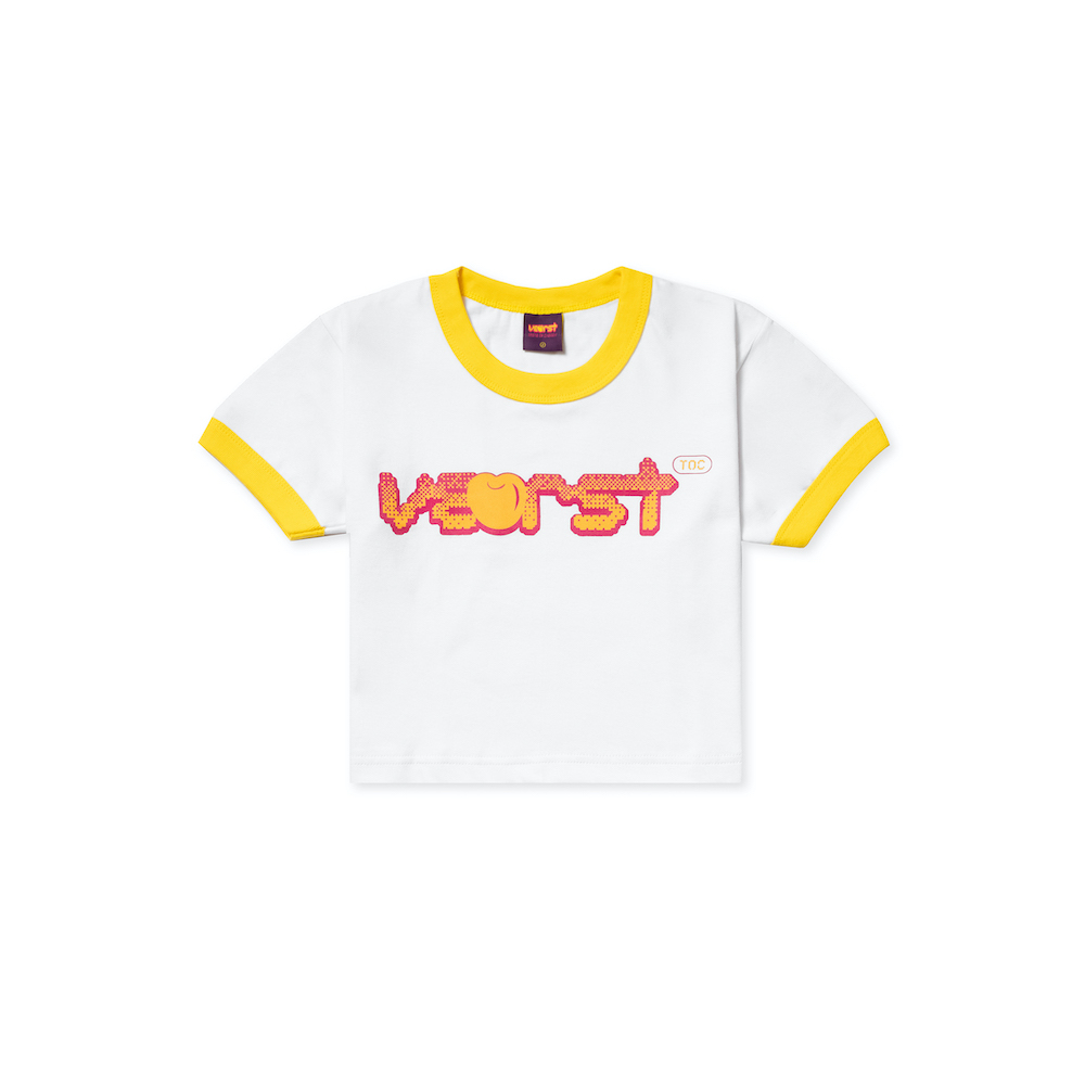 Jual Vearst TOC Tshirt Crop Top Lilac White | Shopee Indonesia