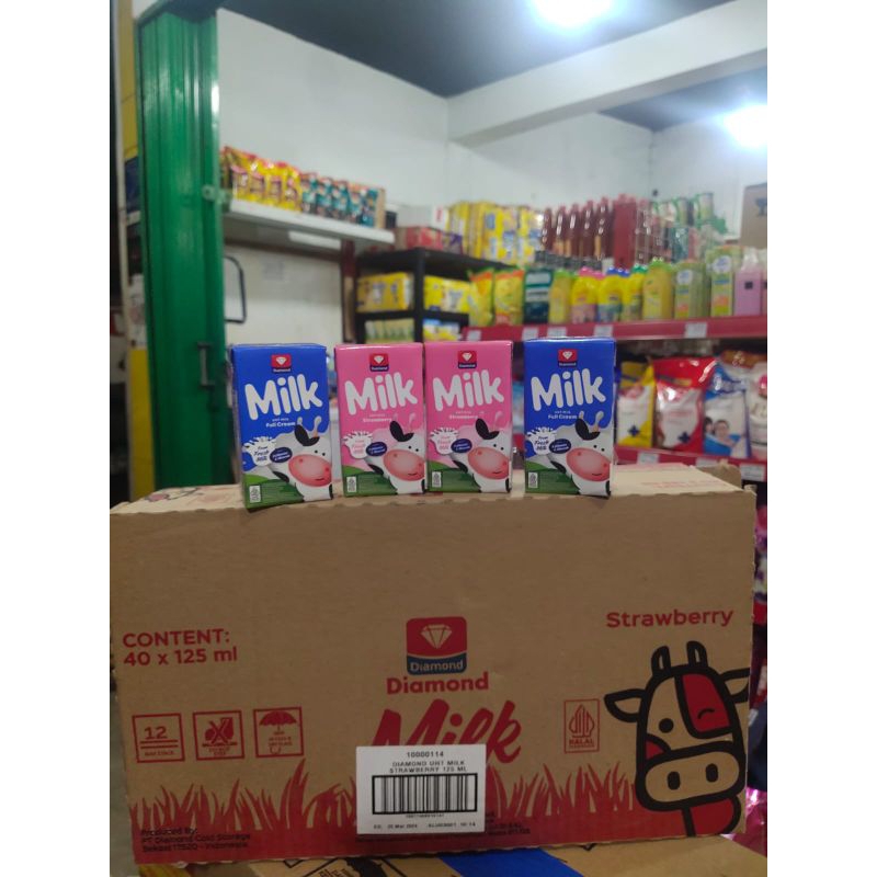 Jual Diamond Milk UHT 125 ml DUS | Shopee Indonesia