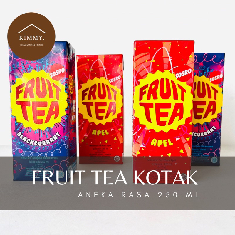 Jual FRUIT TEA KOTAK 250 ML ALL VARIAN RASA / FRUIT TEA APPLE ...
