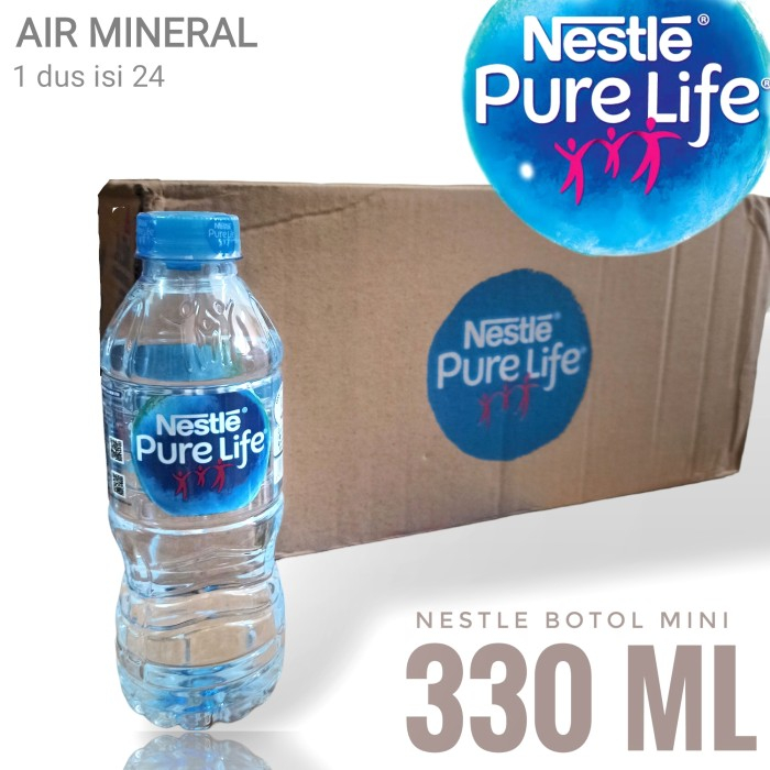 Jual Nestle pure life botol 330ml air mineral khusus instan | Shopee Indonesia