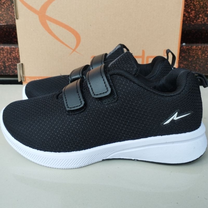 Jual sepatu anak ando original BSC 31 velcro perekat hitam putih black ...