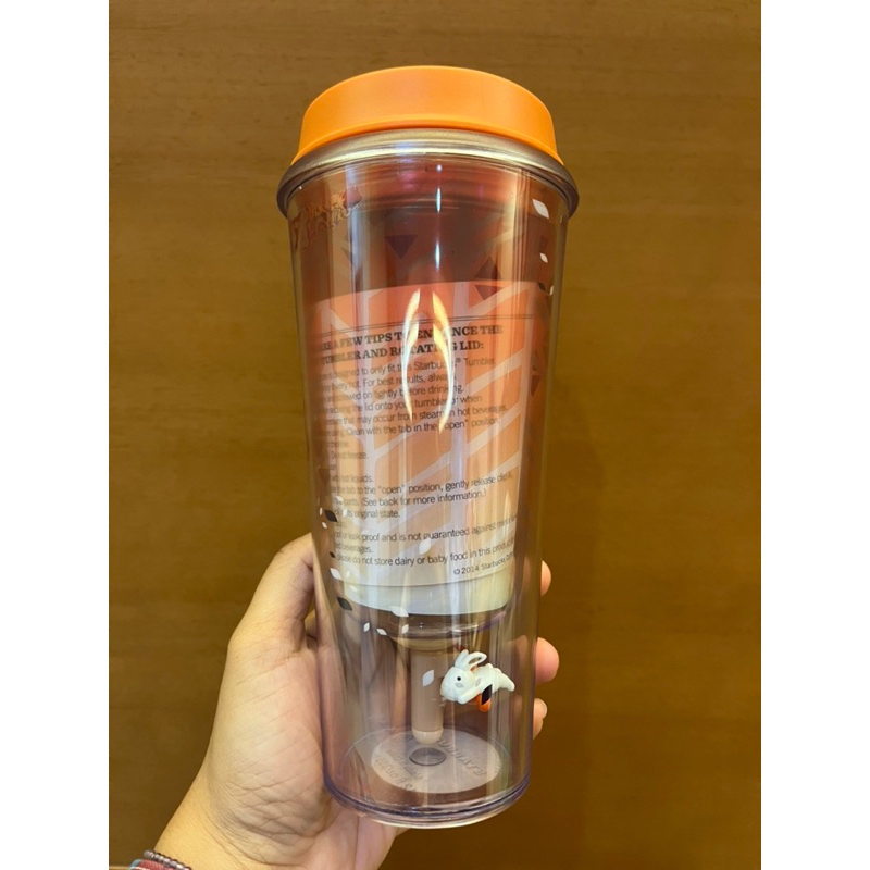 Jual starbucks rabbit orange cold cup | Shopee Indonesia
