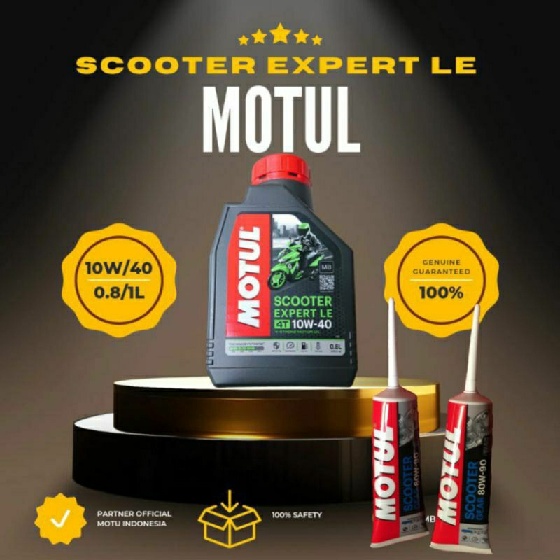 Jual MOTUL SCOOTER EXPERT LE 10W40 0.8/1 LITER OLI MOTUL MOTOR MATIC ...