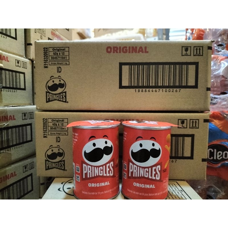 Jual PRINGLES ORIGINAL 42 GRAM X 12 ( 1 DUS ) | Shopee Indonesia