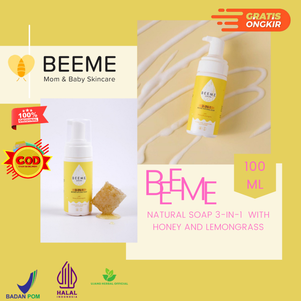 Jual BeeMe Natural Soap 3in1 - Skincare Ibu dan Anak (Mitra BeeMe ...