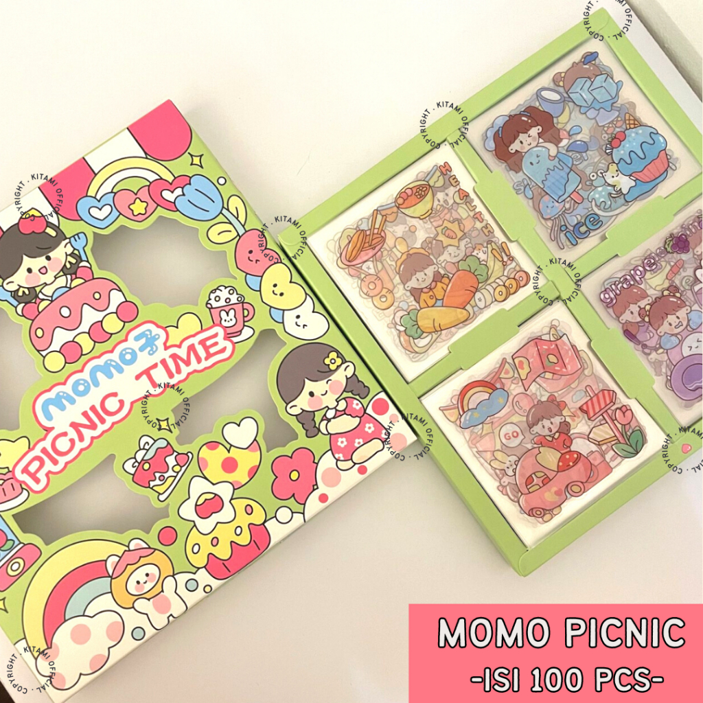 Jual STICKER PVC WATERPROOF 100 LEMBAR | STIKER MOMO RAINBOW | STIKER ...