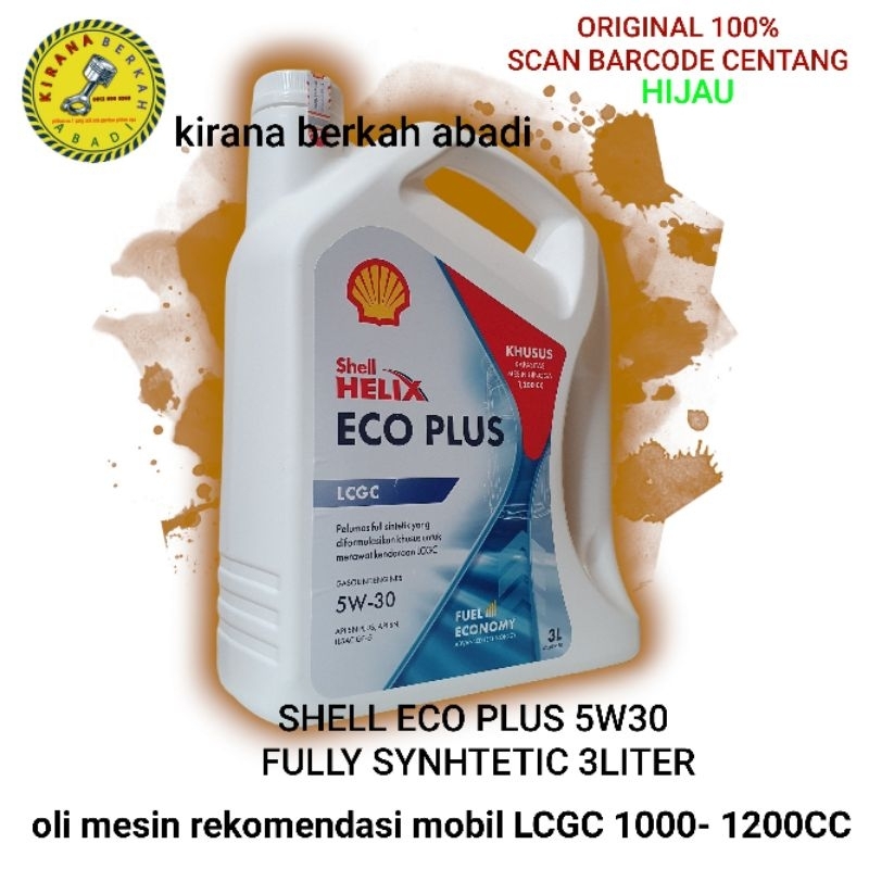 Jual SHELL ECO PLUS 5W-30 KEMASAN 3 LITER | Shopee Indonesia