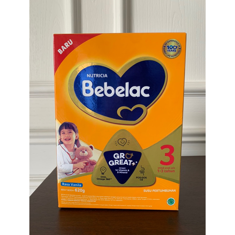 Jual NEW! BEBELAC 3 VANILA/MADU 620gr KEMASAN BARU!!SUSU FORMULA ...