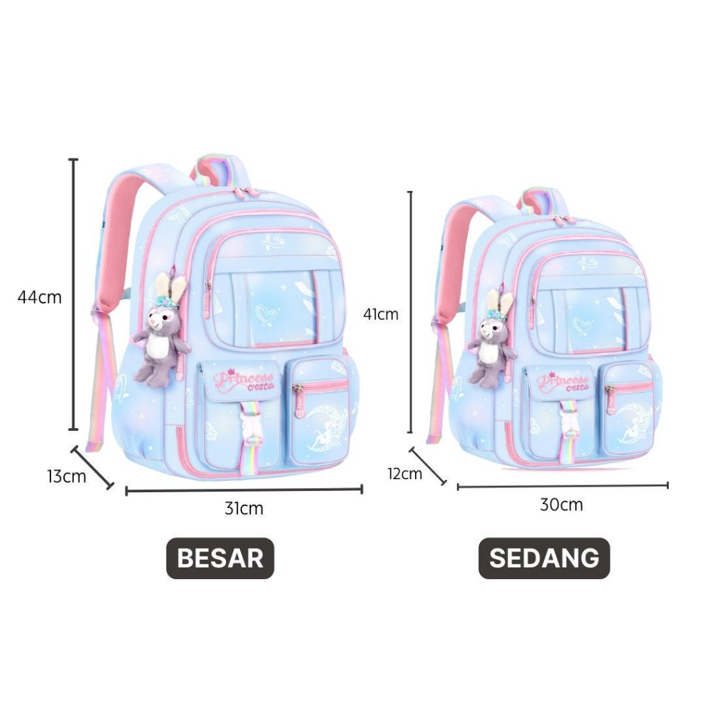 Jual Tas Sekolah Anak Perempuan Tas Ransel Sekolah Wanita Import Tas Sekolah Cewek SD SMP SMA ...