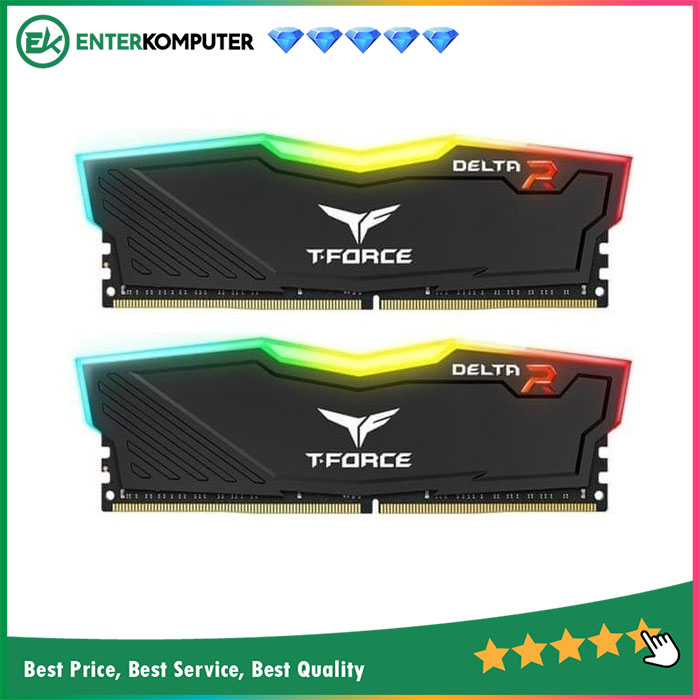 Jual Team Delta DDR4 RGB PC28800 Dual Channel 64GB - Black / RAM DDR4 ...