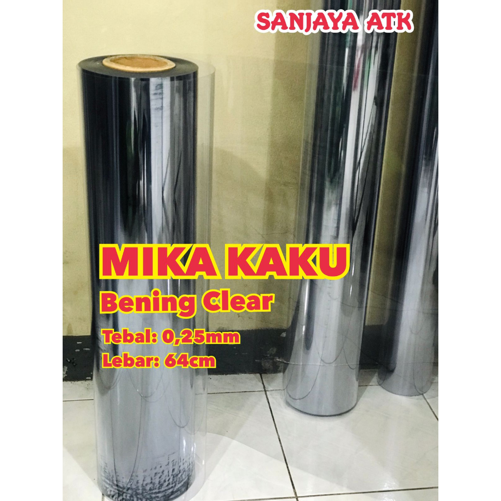 Jual Plastik Mika Kaku Rigid PVC Bening Tebal 0,25mm Lebar 64 cm Mika Hantaran Kotak Seserahan ...