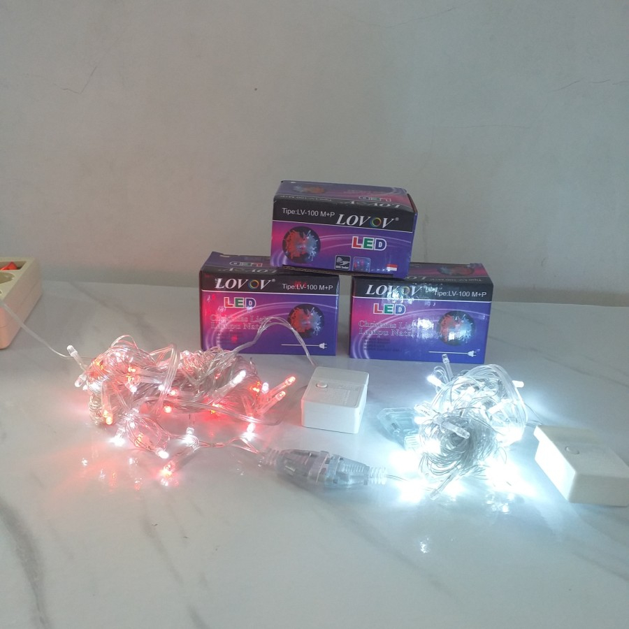 Jual Lampu Hias Tumbler Merah Putih LV-100 LOVOV / Lampu Natal 17 ...