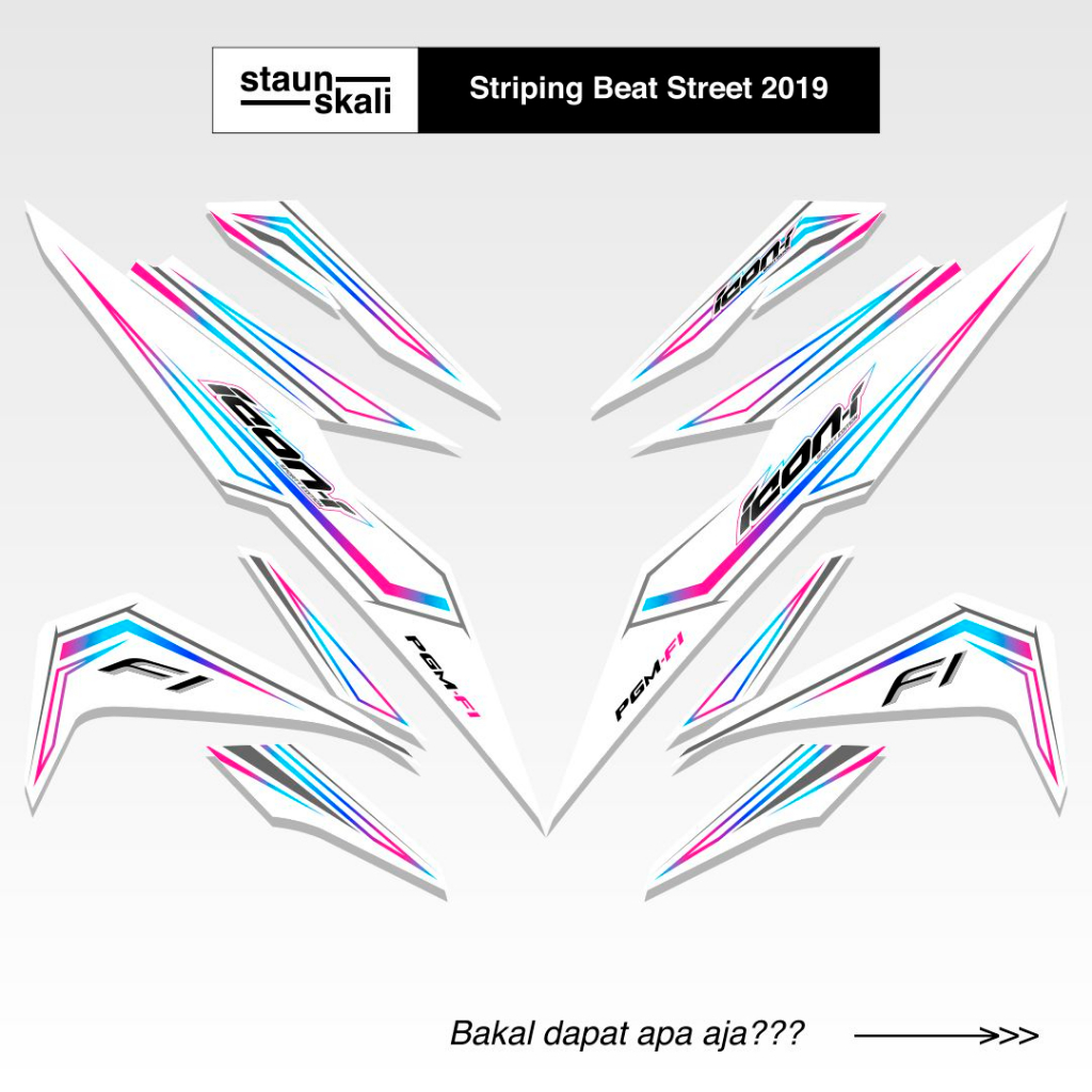 Jual Striping Honda Beat Street Variasi (4) 2016 2017 2018 2019 eSP Fi ...