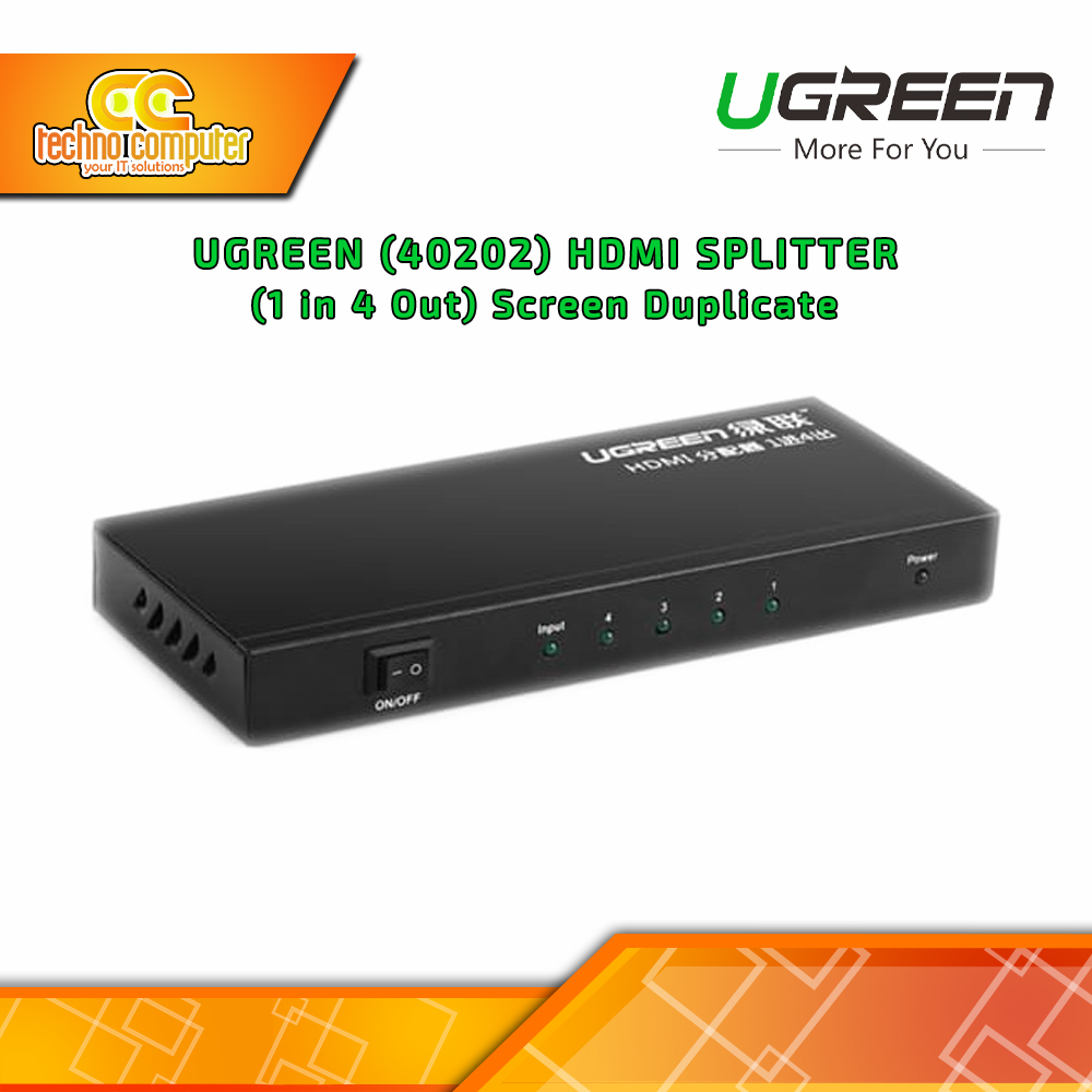 Jual UGREEN HDMI SPLITTER (1 in 4 Out) Screen Duplicate - (40202 ...