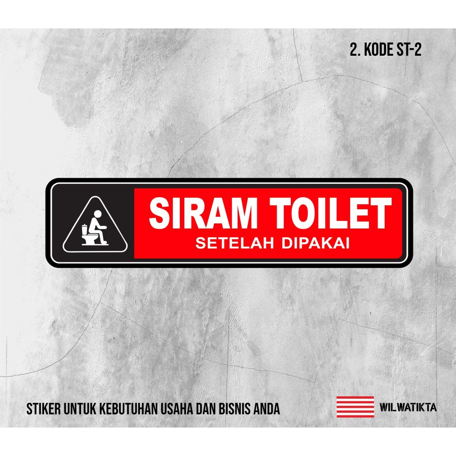 Jual STIKER SIGN SIRAM TOILET | Shopee Indonesia