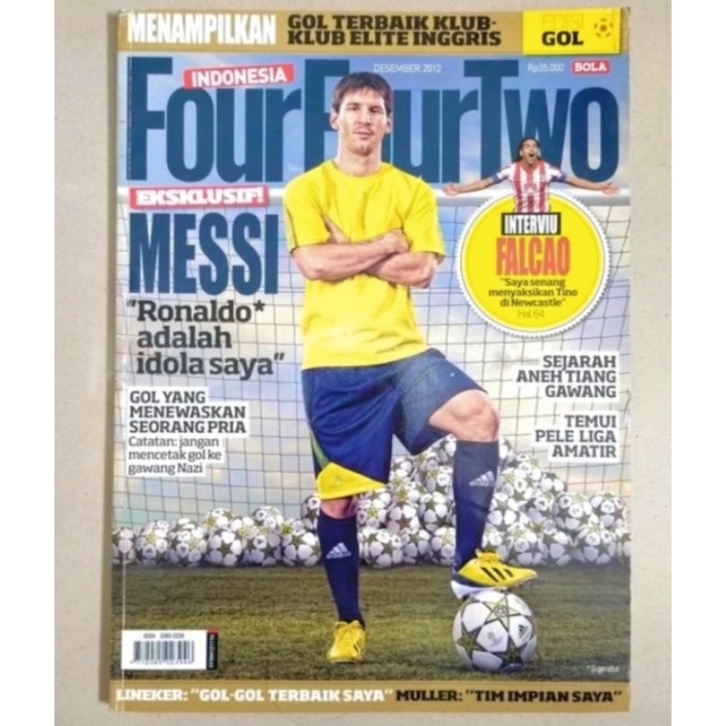 Jual Majalah BOLA Four Four Two Desember 2012 - Eksklusif Lionel MESSI ...