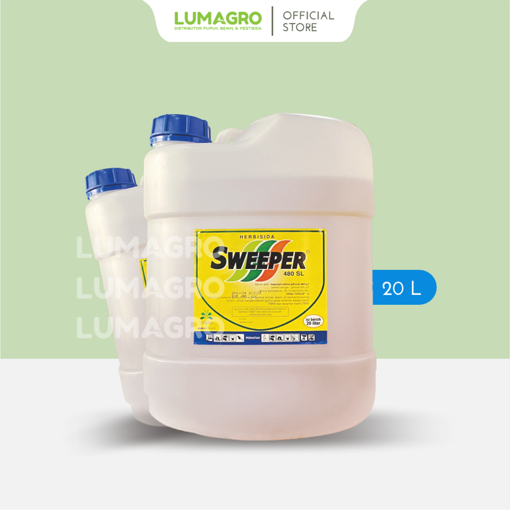 Jual Herbisida Sweeper 480SL 20L IPA Glifosat Pengendali Rumput Liar ...