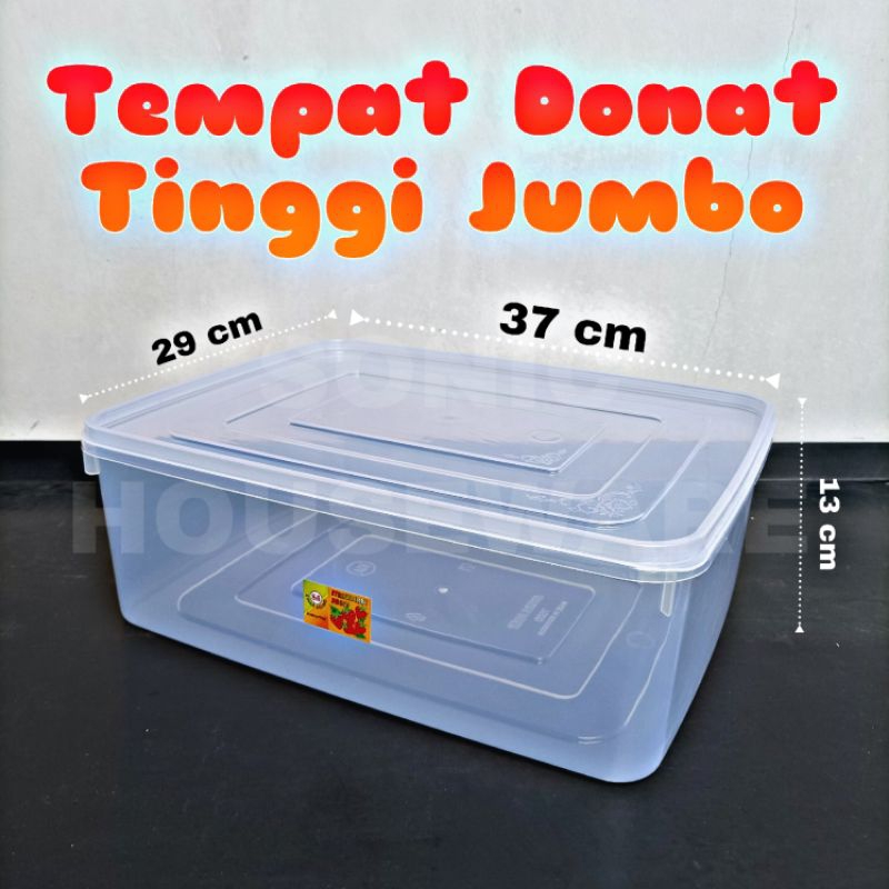 Jual Tempat Donat Box Donat Wadah Donat Kotak Donat Tinggi Jumbo Wadah ...