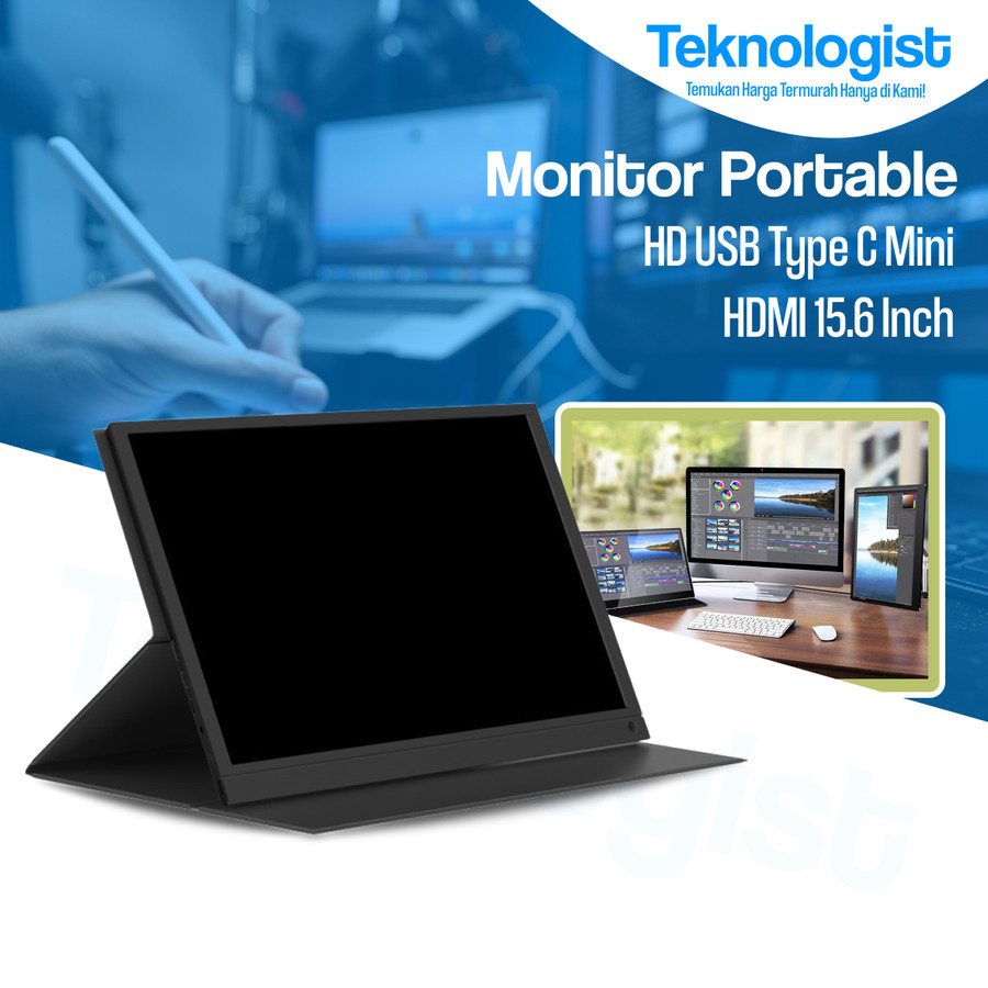 Jual Taffware Monitor Portable HD USB Type C Mini HDMI 15.6 Inch ...