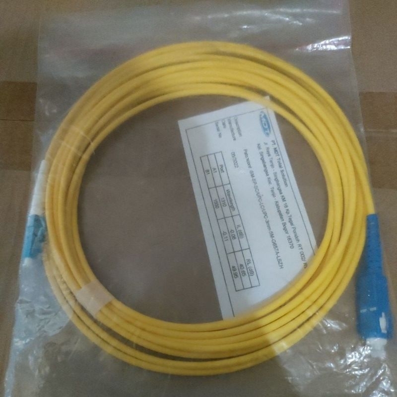 Jual Patchcord SC-LC 3m Kabel Fiber Optic | Shopee Indonesia
