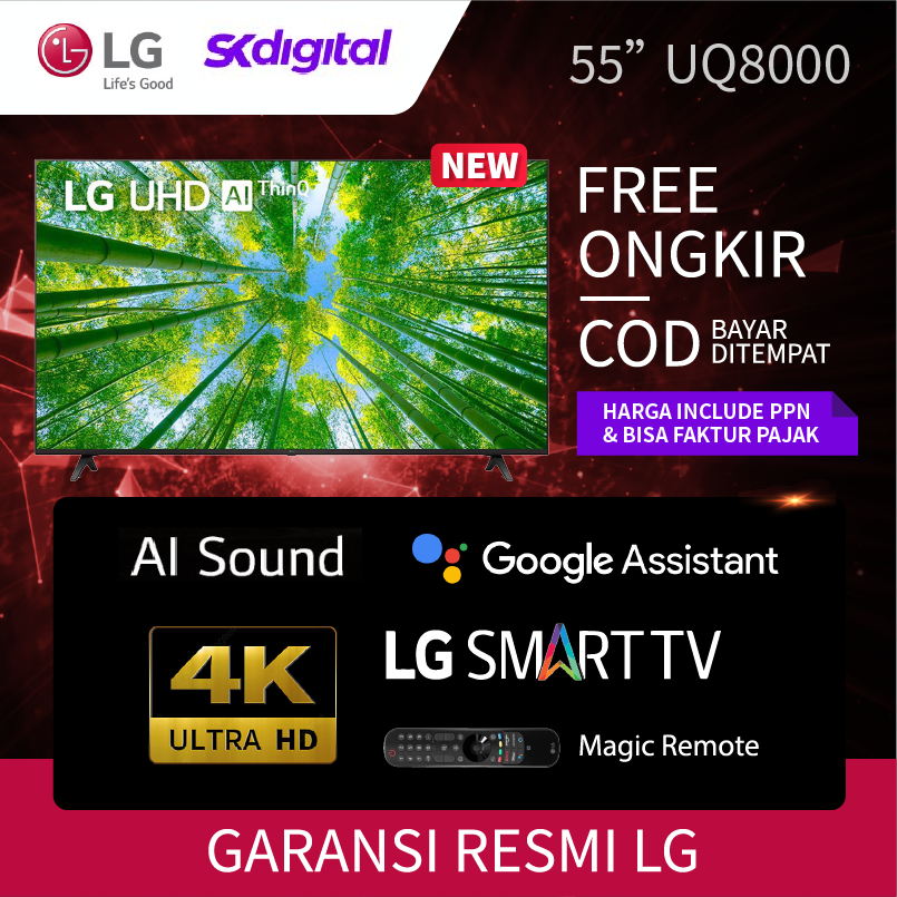 Jual LG 55UQ8000 4K Smart UHD AI ThinQ TV 55 Inch 55UQ8000PSC UQ8000 ...