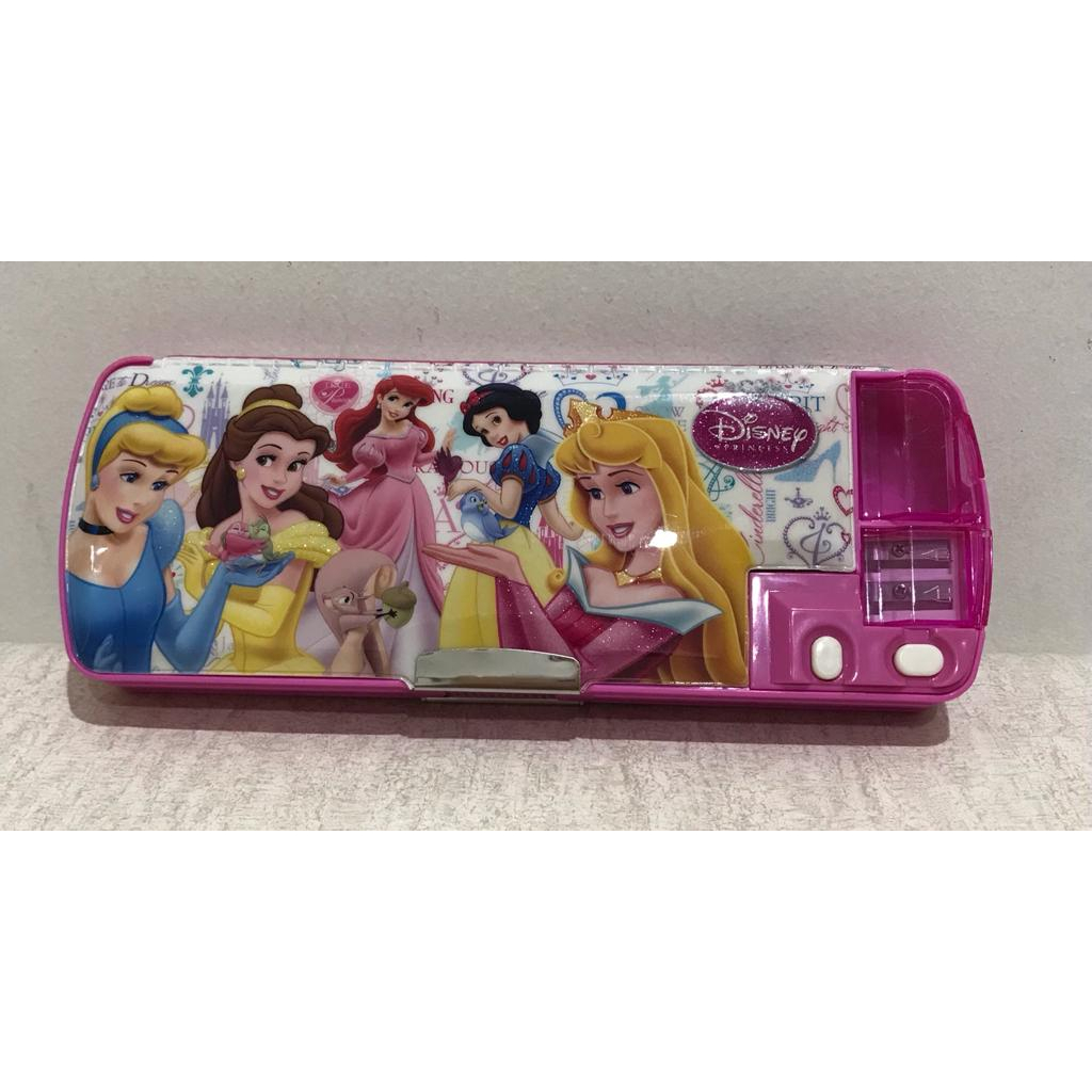 Jual PENCASE DISNEY PRINCESS ORIGINAL WARNA PINK GLITTER UKURAN 24x2 ...
