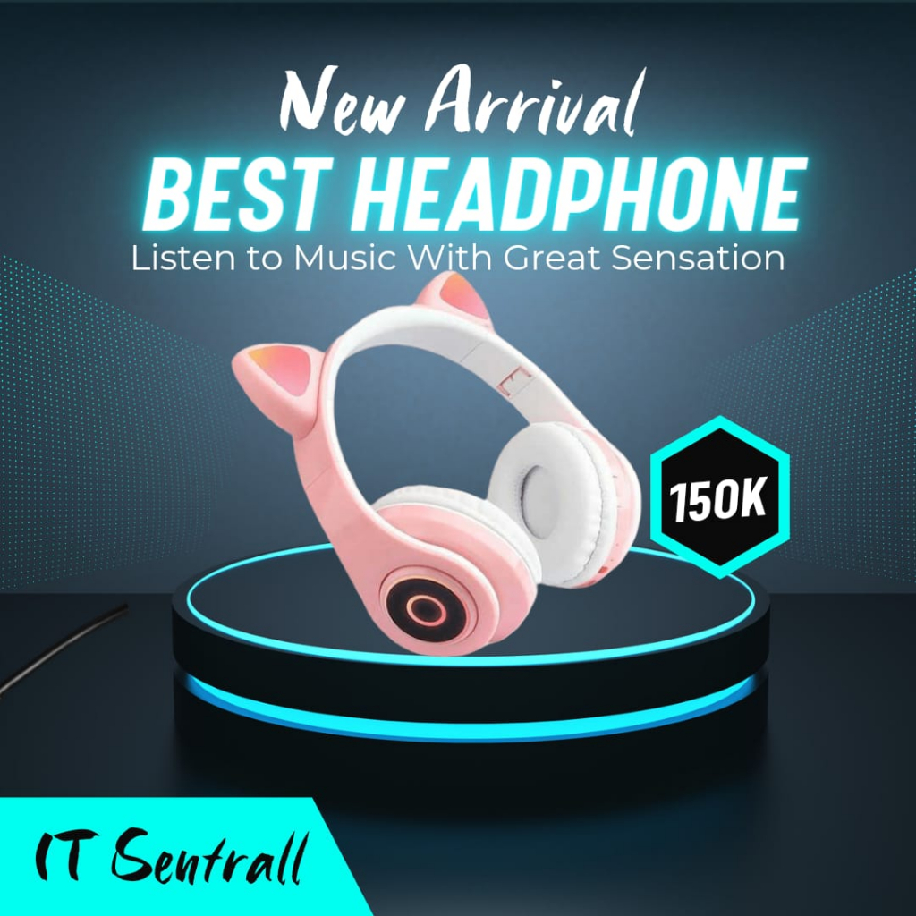 Jual RLoop Bluetooth Headset Headphone Telinga Kucing Cute Cat Ear - LX ...