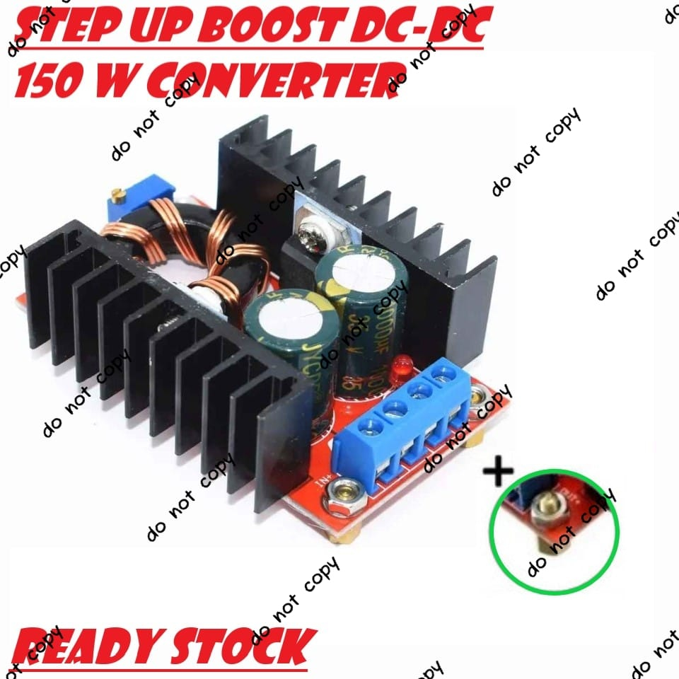 Jual Step up Boost Converter 150W DC-DC Converter Module Output 12-35V ...